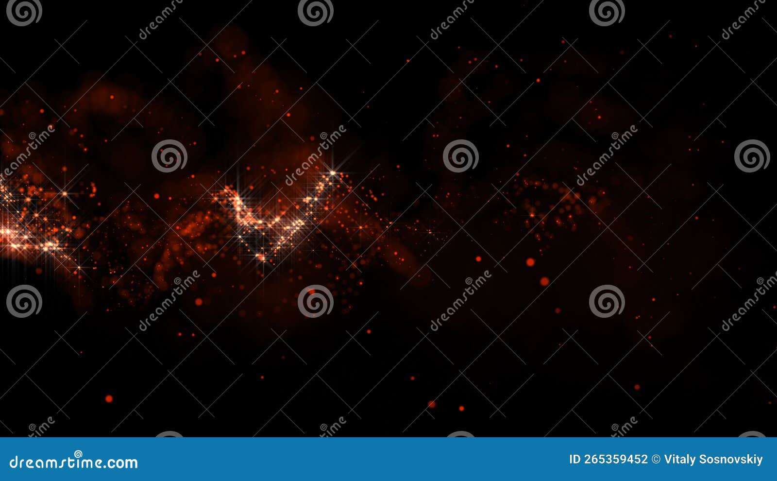 3D Rendering of Bright Abstract Cloud from Particle Structure Stock ...