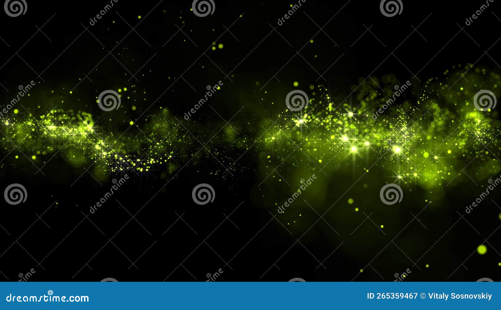3D Rendering of Bright Abstract Cloud from Particle Structure Stock ...