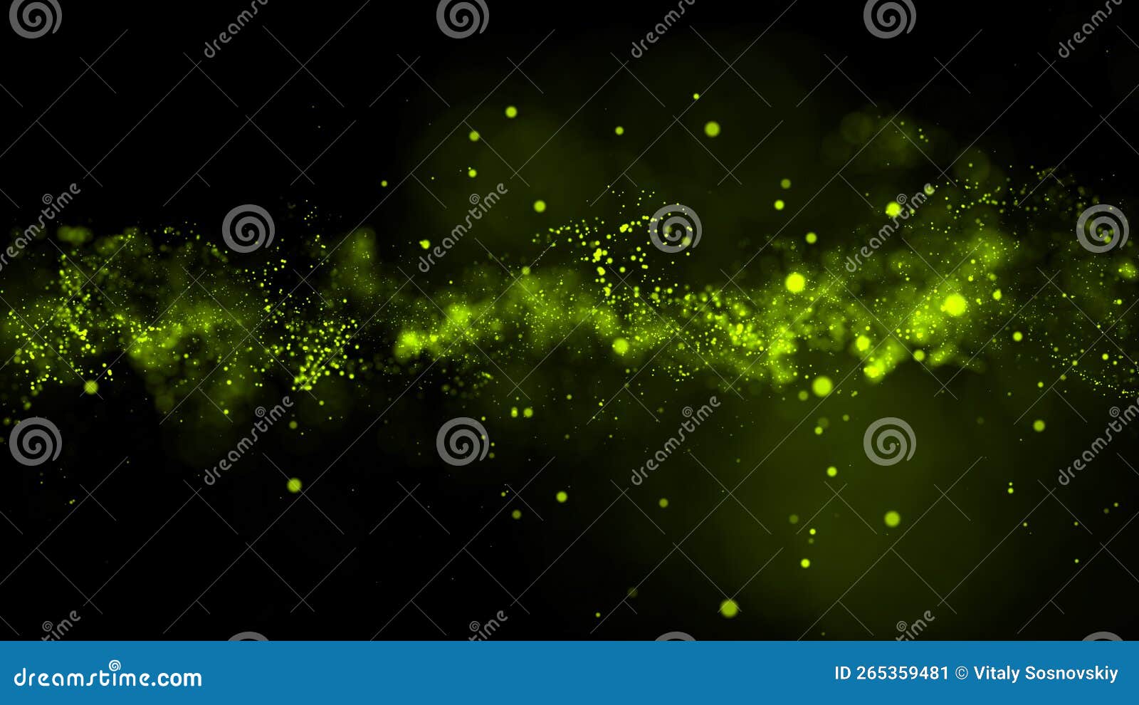 3D Rendering of Bright Abstract Cloud from Particle Structure Stock ...