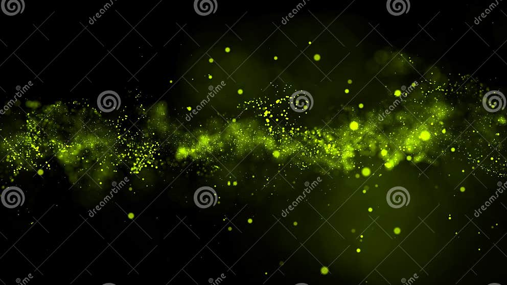 3D Rendering of Bright Abstract Cloud from Particle Structure Stock ...