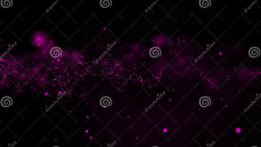 3D Rendering of Bright Abstract Cloud from Particle Structure Stock ...