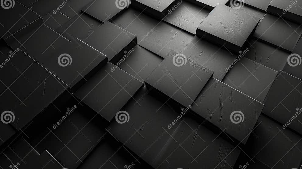 3D Rendering of a Bumpy Surface with Randomly Sized Cuboids Stock ...