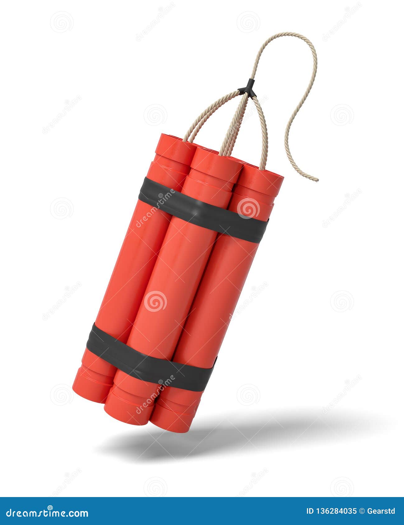 Set Of Red Dynamite Sticks And Detonator Box Royalty-Free Stock ...