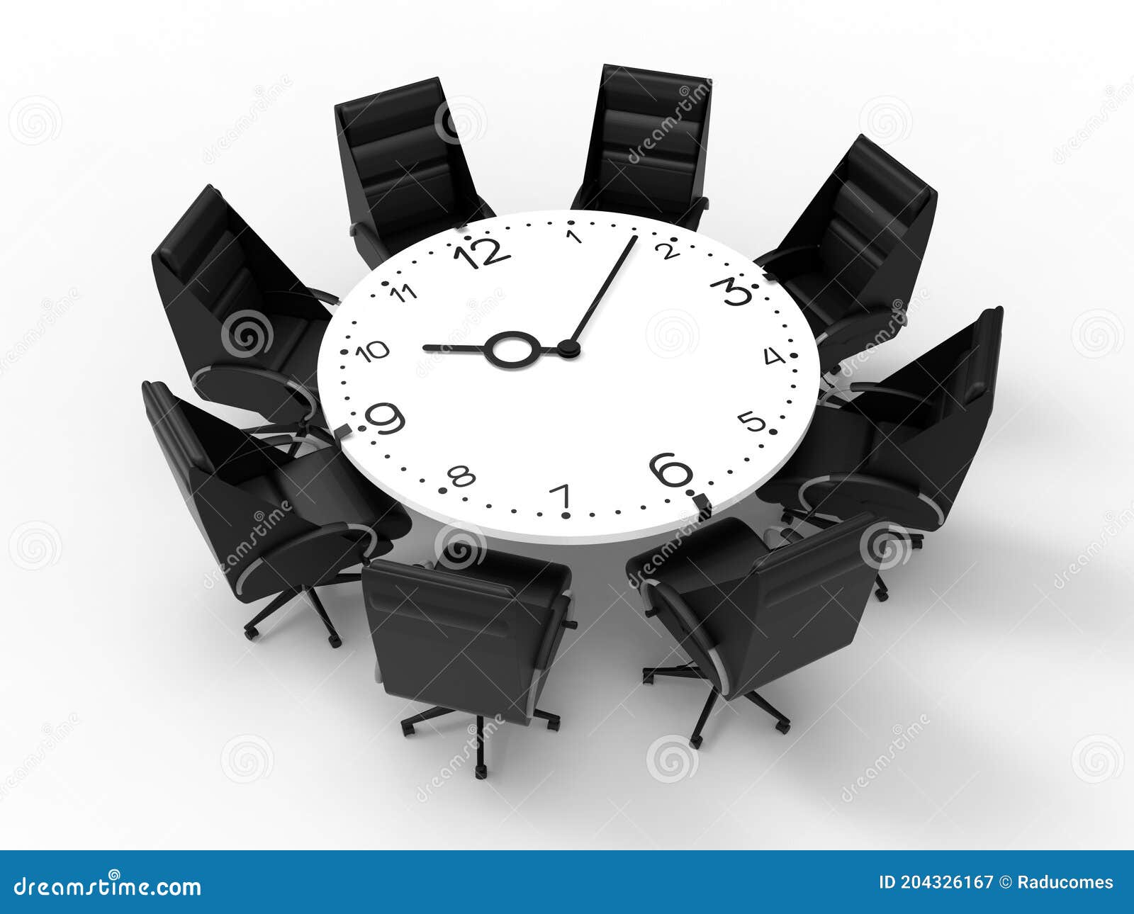 Clock Conference Table Illustration Stock Illustrations – 345 Clock ...
