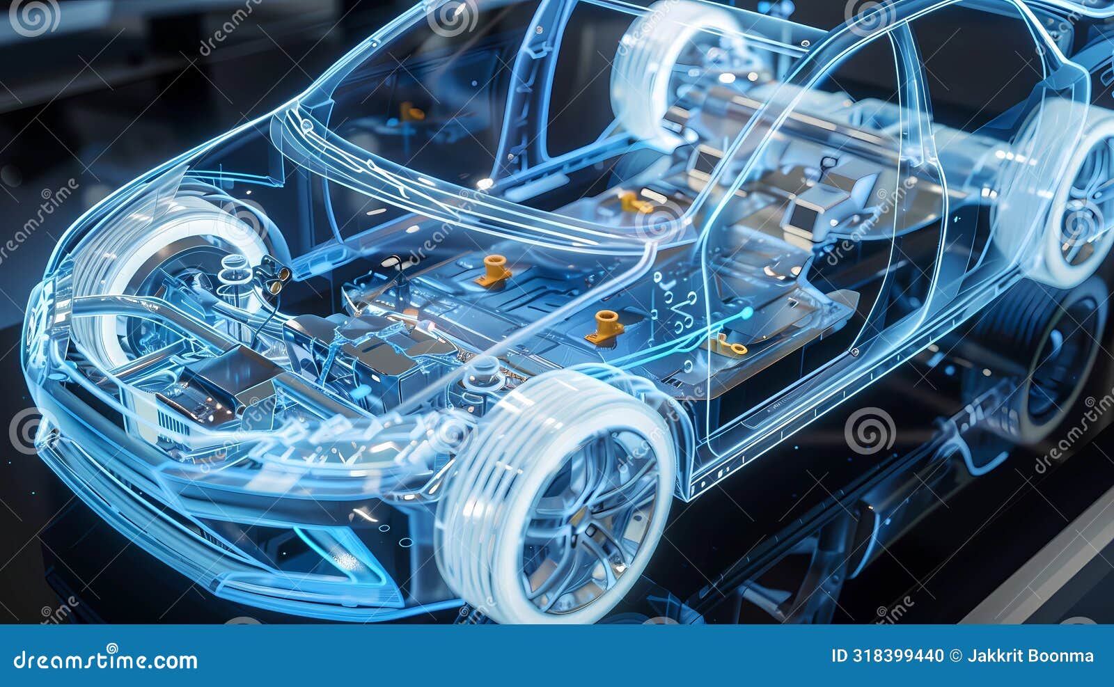 3D Rendering of a Car Engine on Display at a Car Show, Generative AI ...