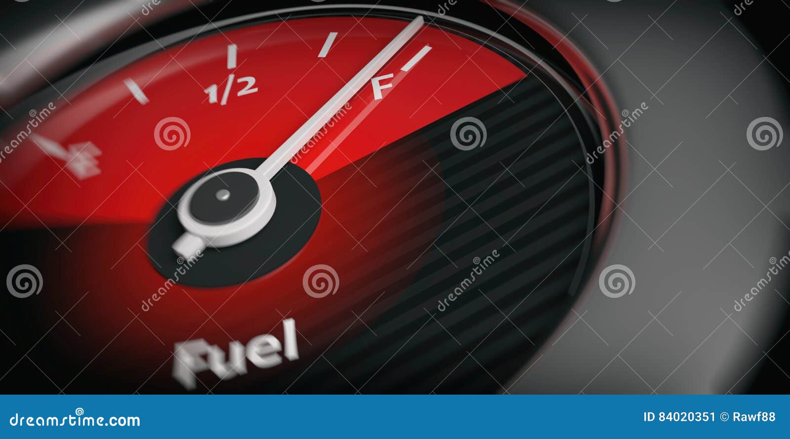3d Rendering Car Indicator Fuel Full Stock Illustration - Illustration ...