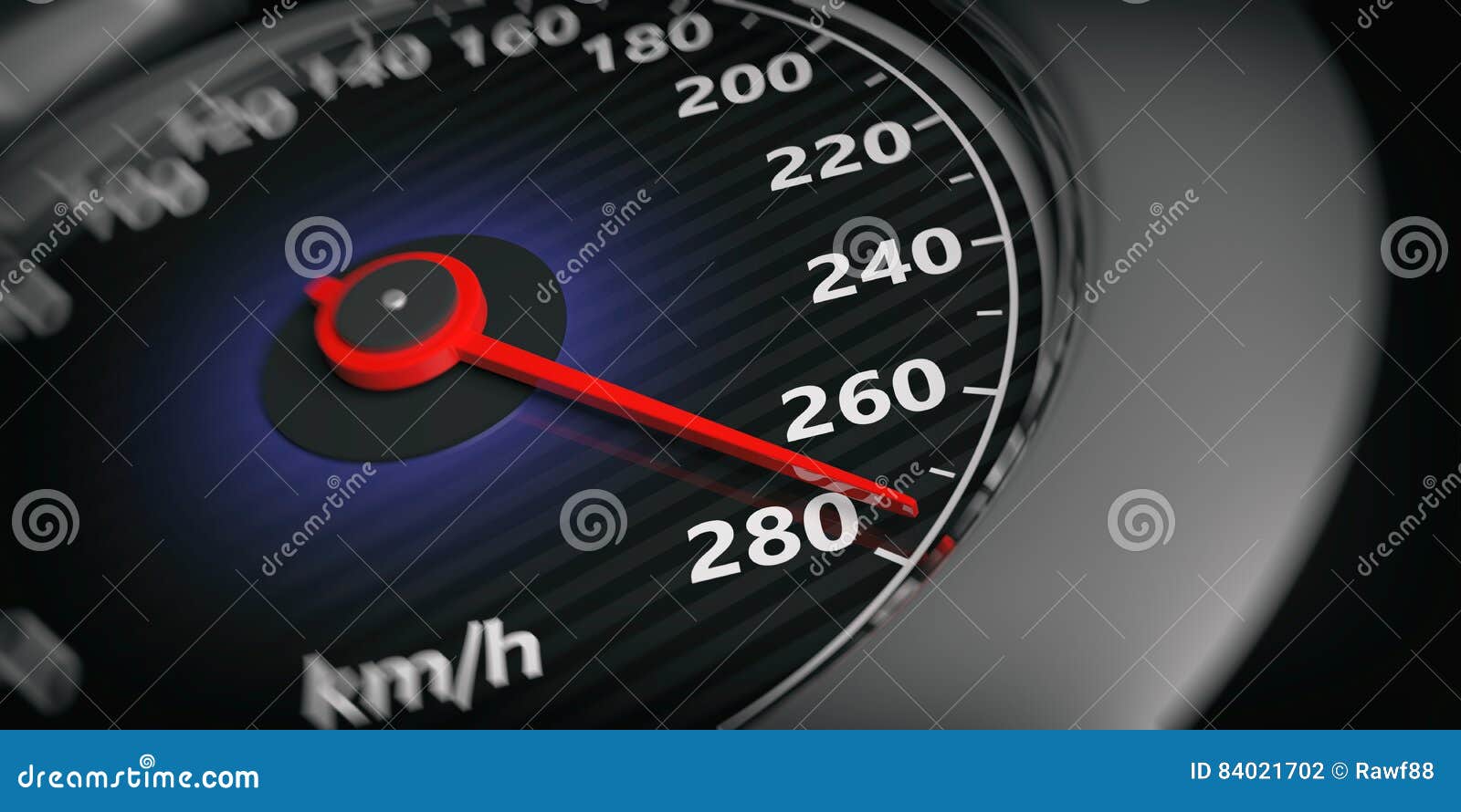 3d Rendering Car Speedometer Stock Illustration - Illustration of ...