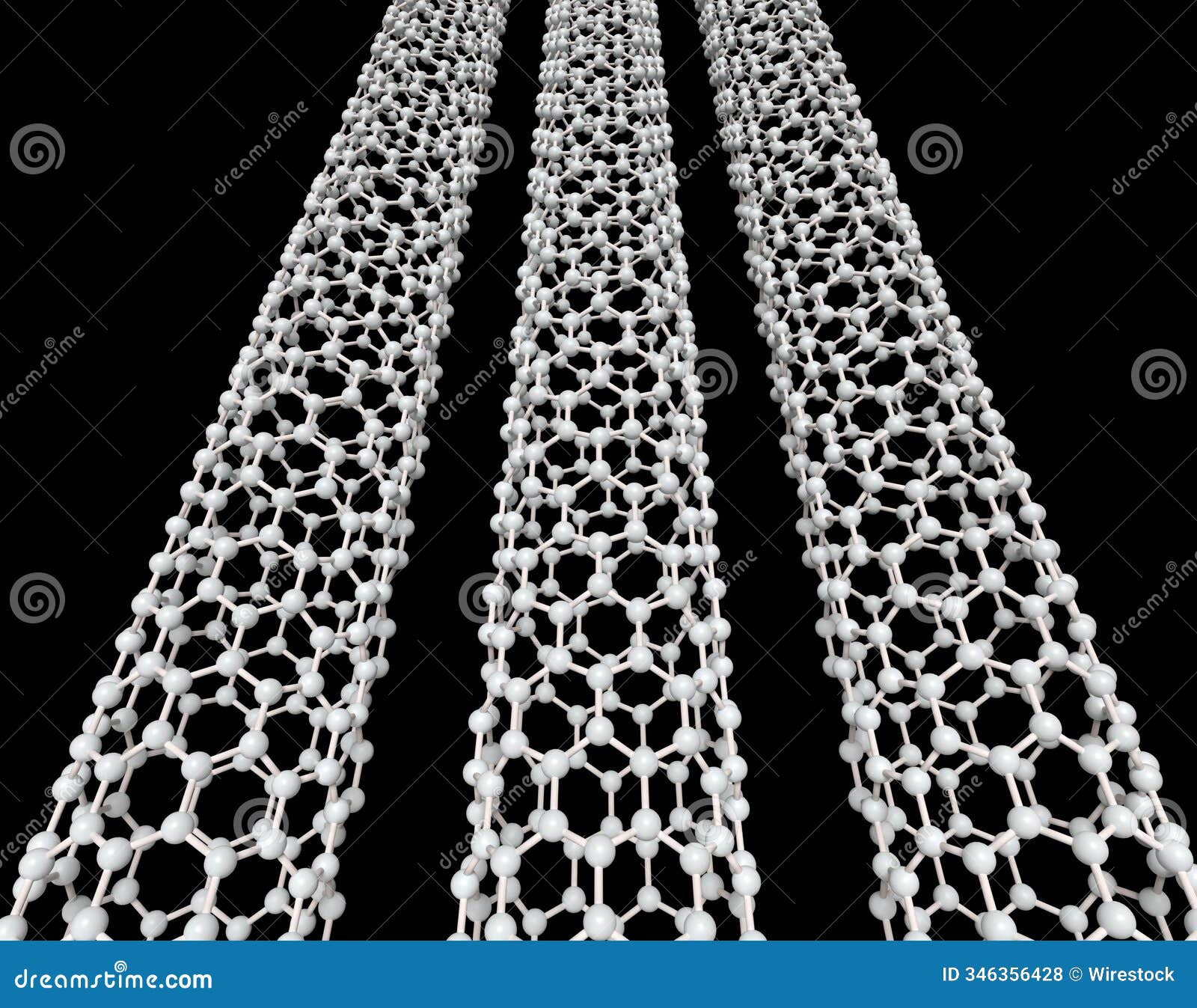 Carbon Nanotubes Arranged In A Lattice Royalty-Free Stock Photography ...