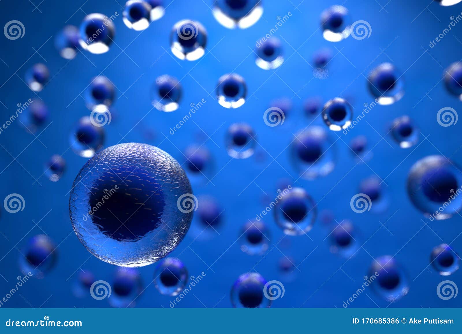 3d Rendering of Cell Biology Deals with the Smallest Unit of Life Stock ...
