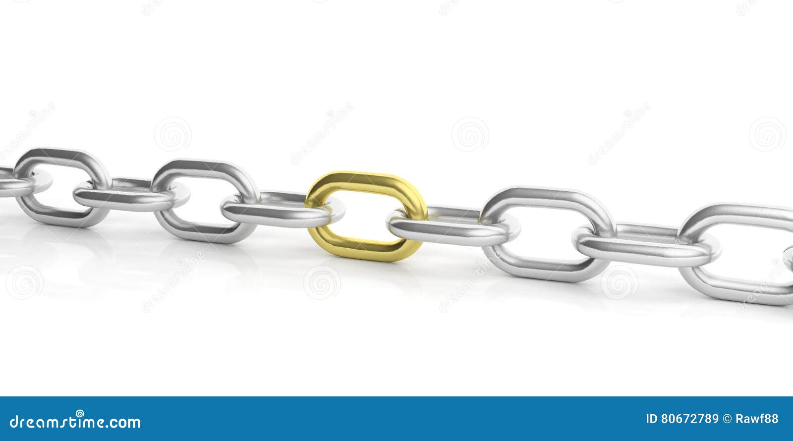 3d Rendering Chain on White Background Stock Illustration ...