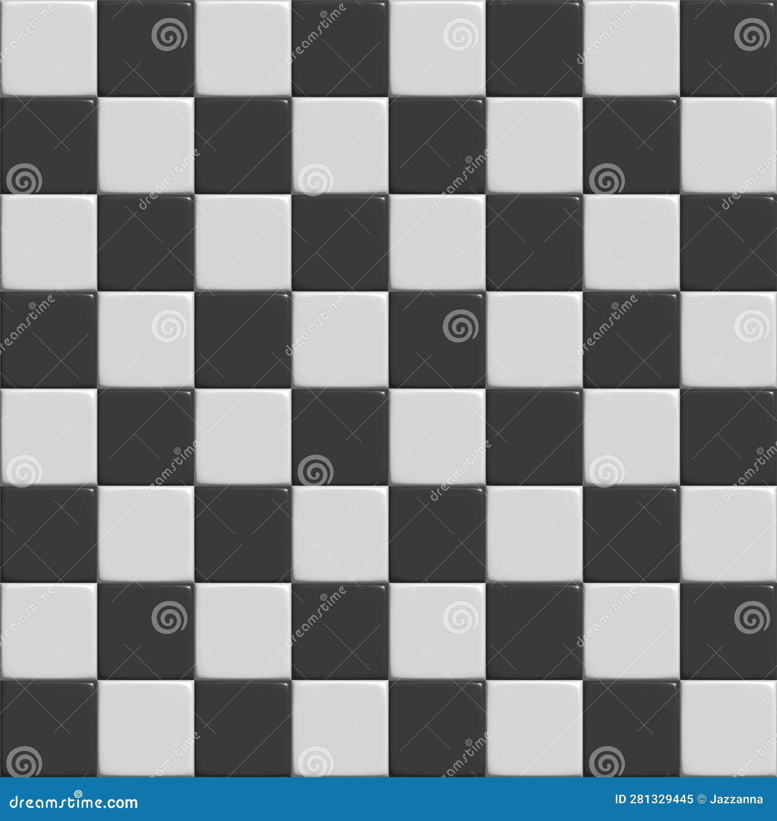 3D rendering checker tiles stock illustration. Illustration of board ...