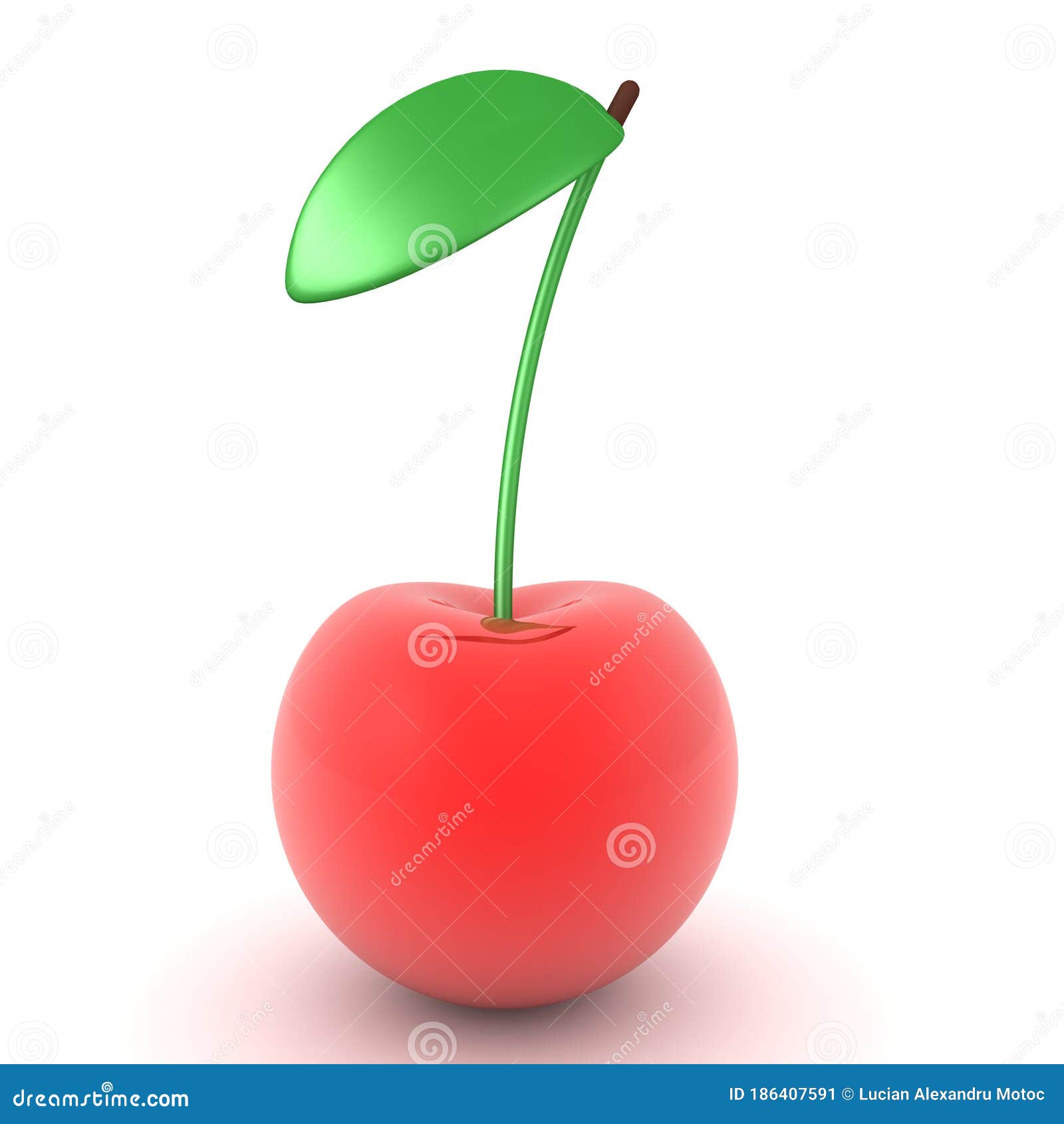 3D Rendering of cherry stock illustration. Illustration of conceptual ...