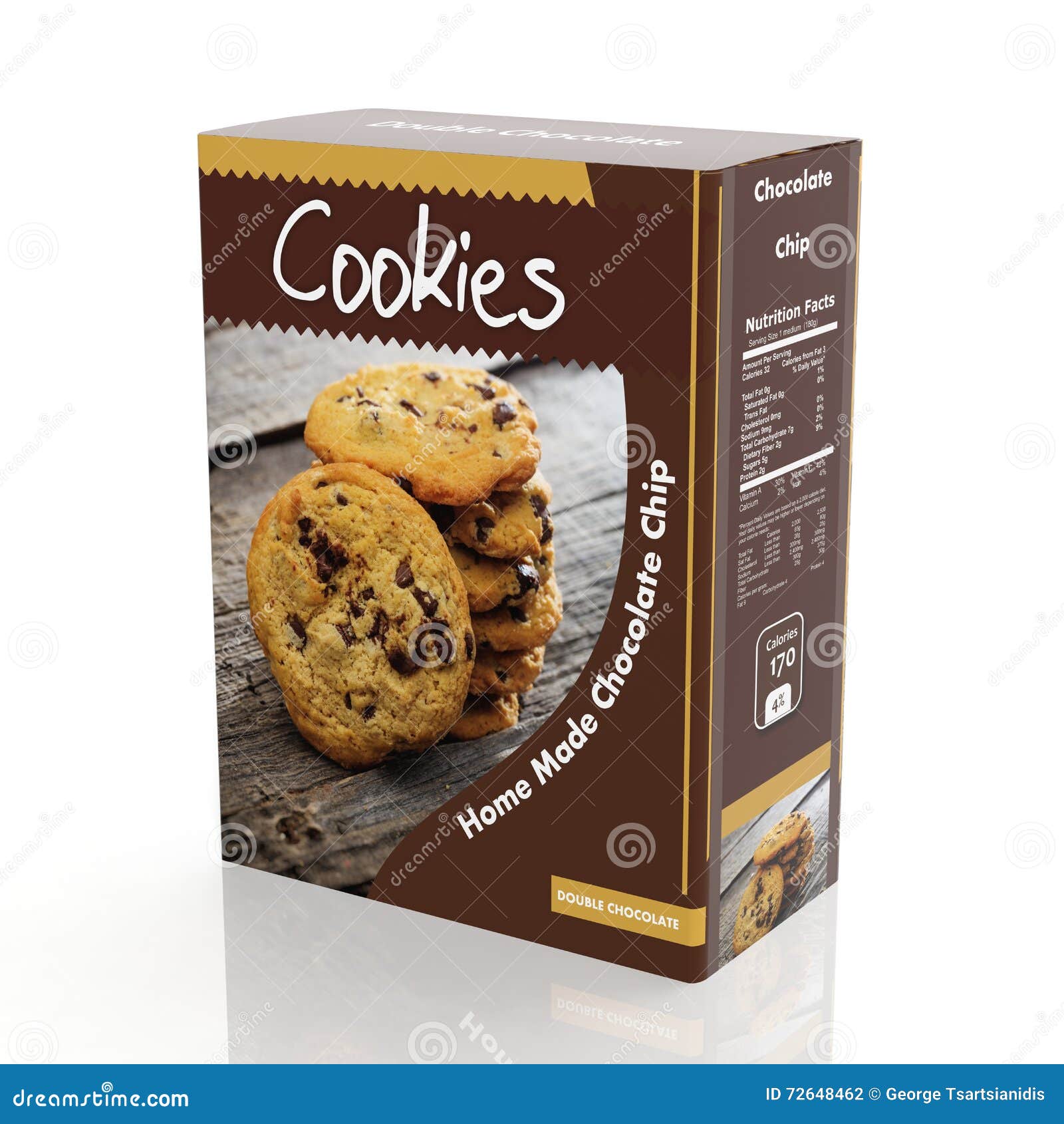 Chocolate Cookies Packing Cartoon Vector | CartoonDealer.com #71484097