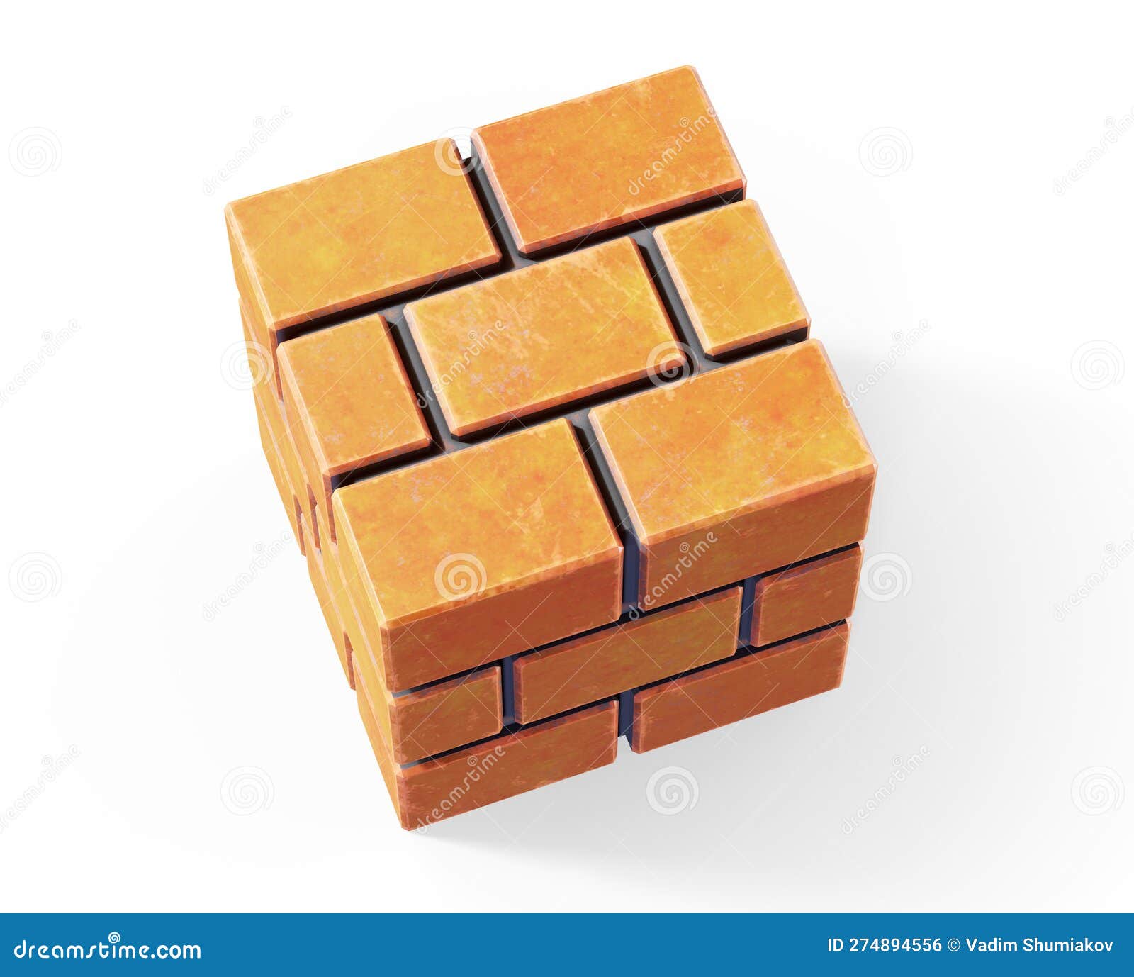 3d Rendering Of Cinder Blocks Isolated On The White Background Royalty ...