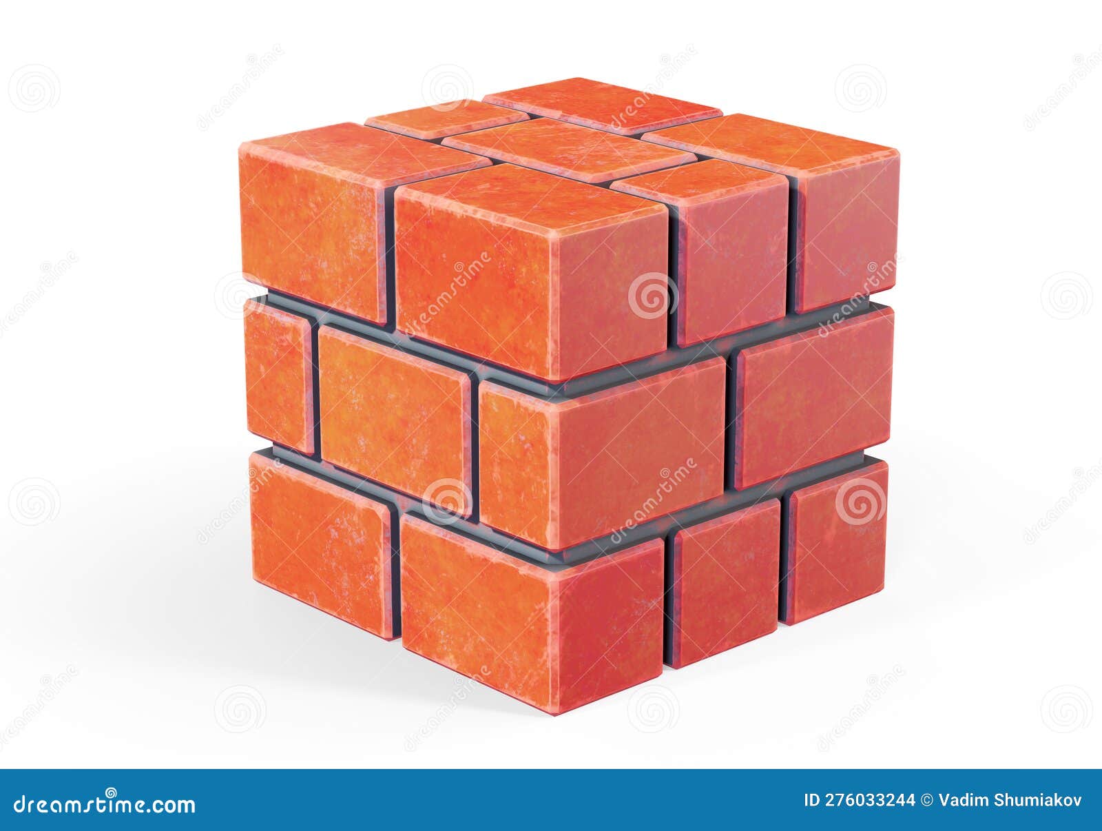 3d Rendering Of Cinder Blocks Isolated On The White Background Royalty ...