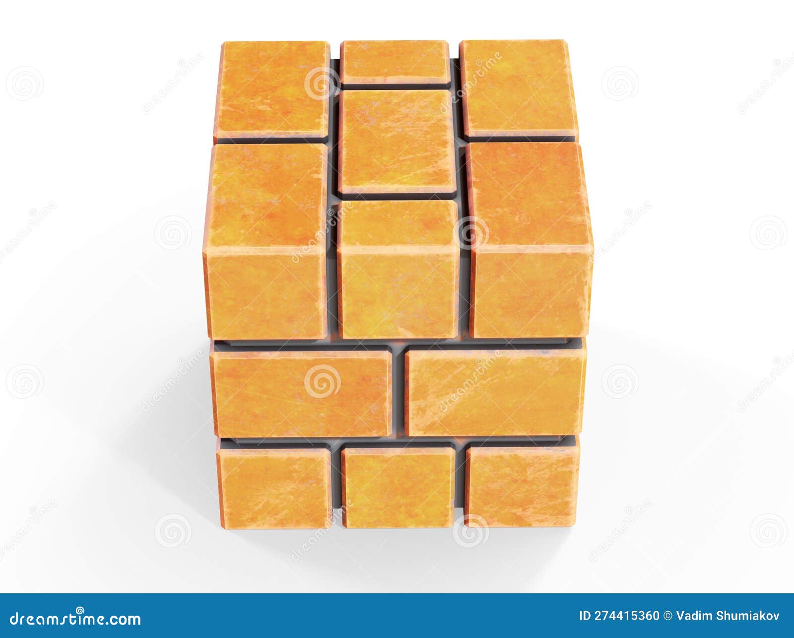 3d Rendering Of Cinder Blocks Isolated On The White Background Royalty ...
