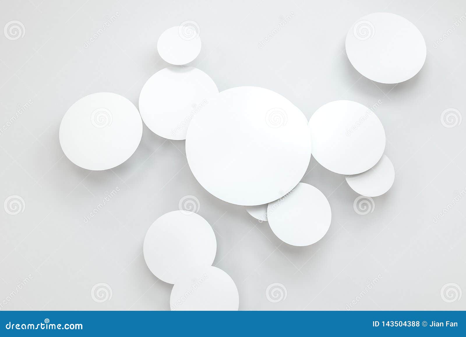 3d Rendering, Circle Frame Card Template Stock Illustration ...
