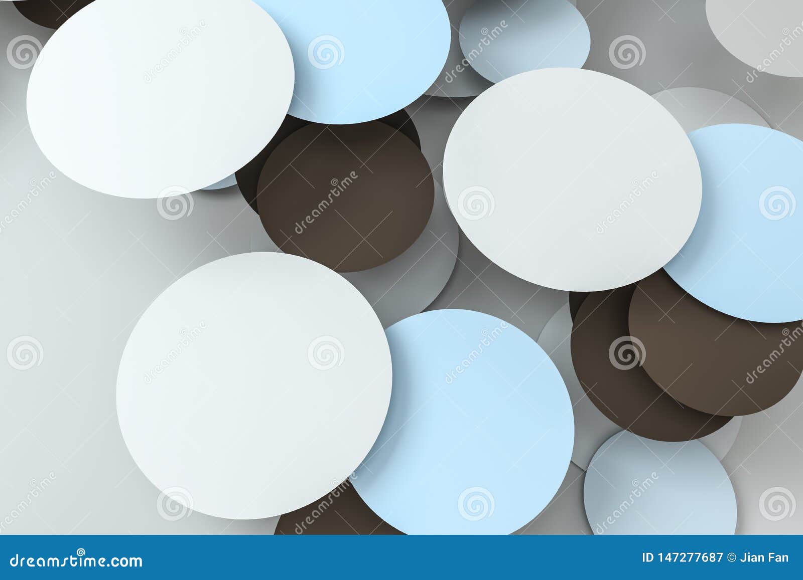 3d Rendering, Circle Frame Card Template Stock Illustration ...