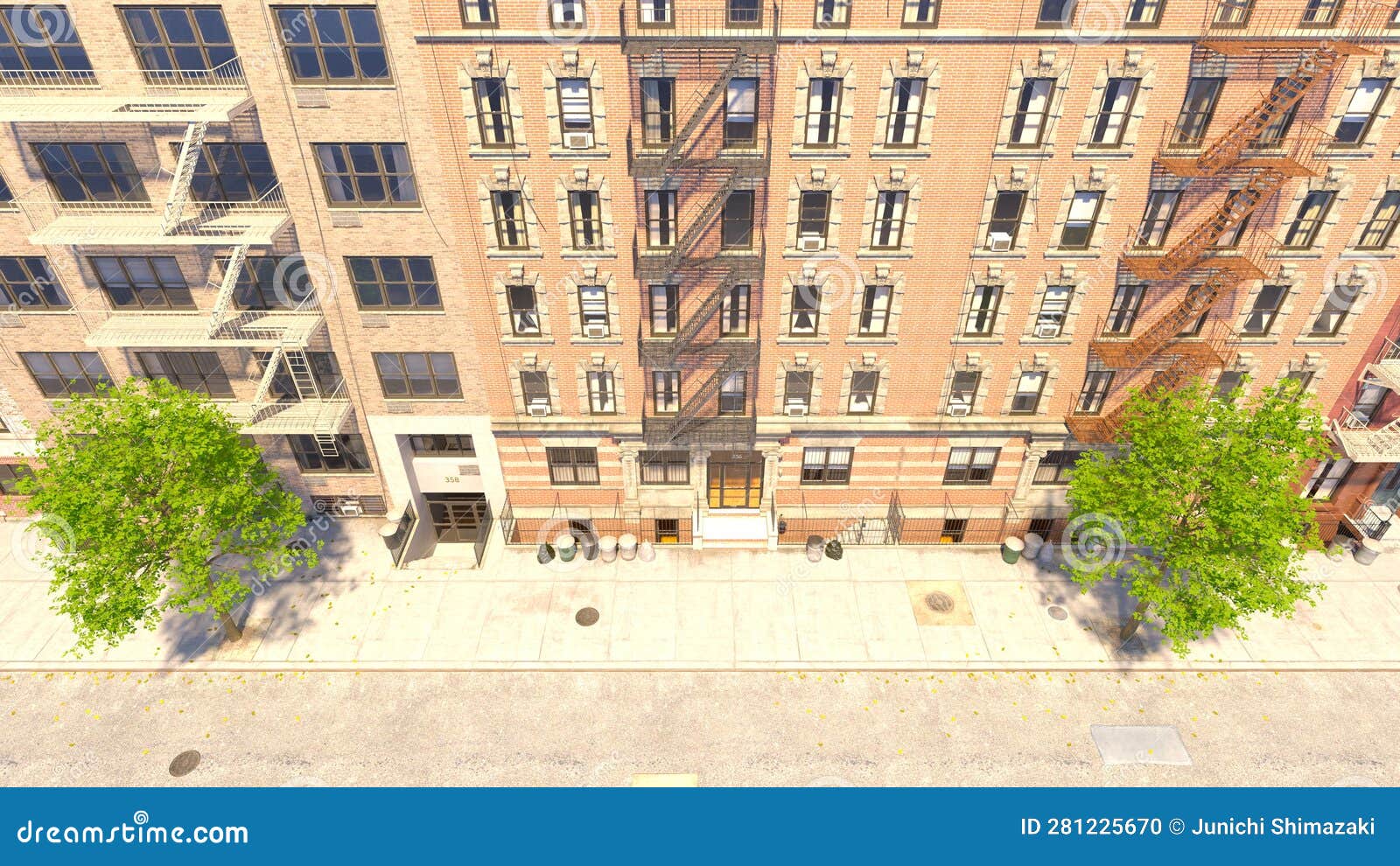 3D Rendering of the Cityscape Stock Illustration - Illustration of ...