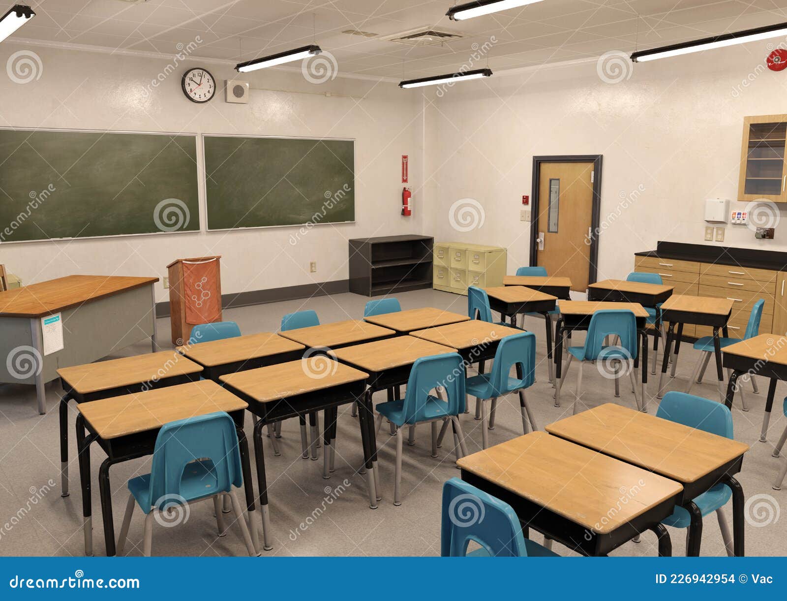 3D Rendering Classroom Interior Stock Illustration - Illustration of ...