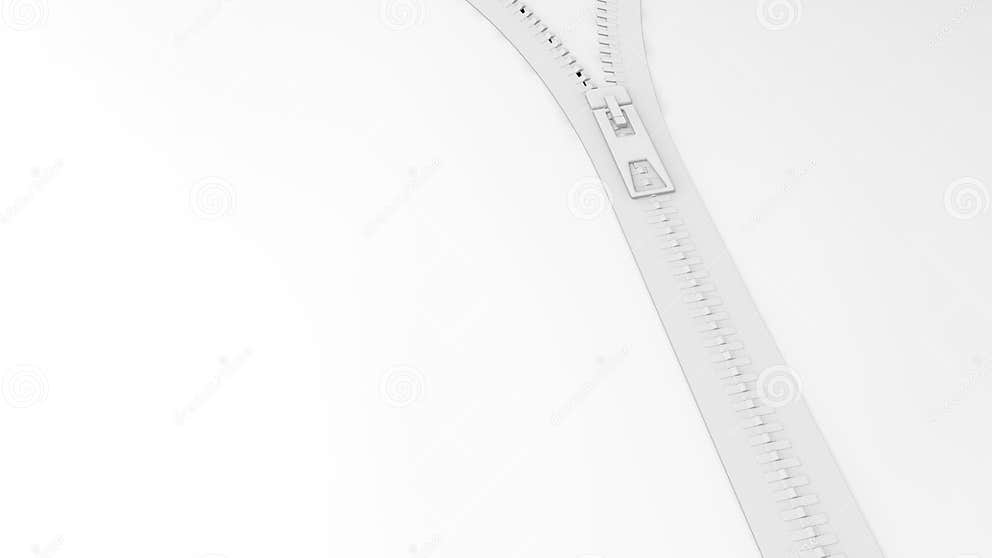 3d Rendering Close Up Zipper Texture on Isolated Background with Stock ...