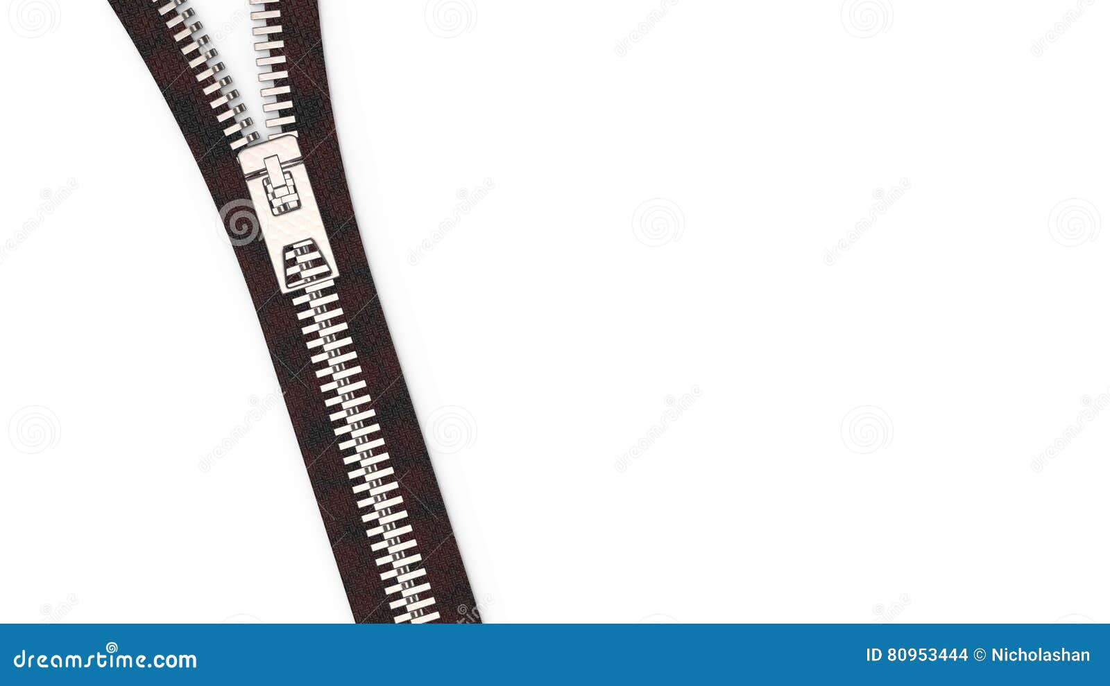 3d Rendering Close Up Zipper Texture on Isolated Background with Stock ...