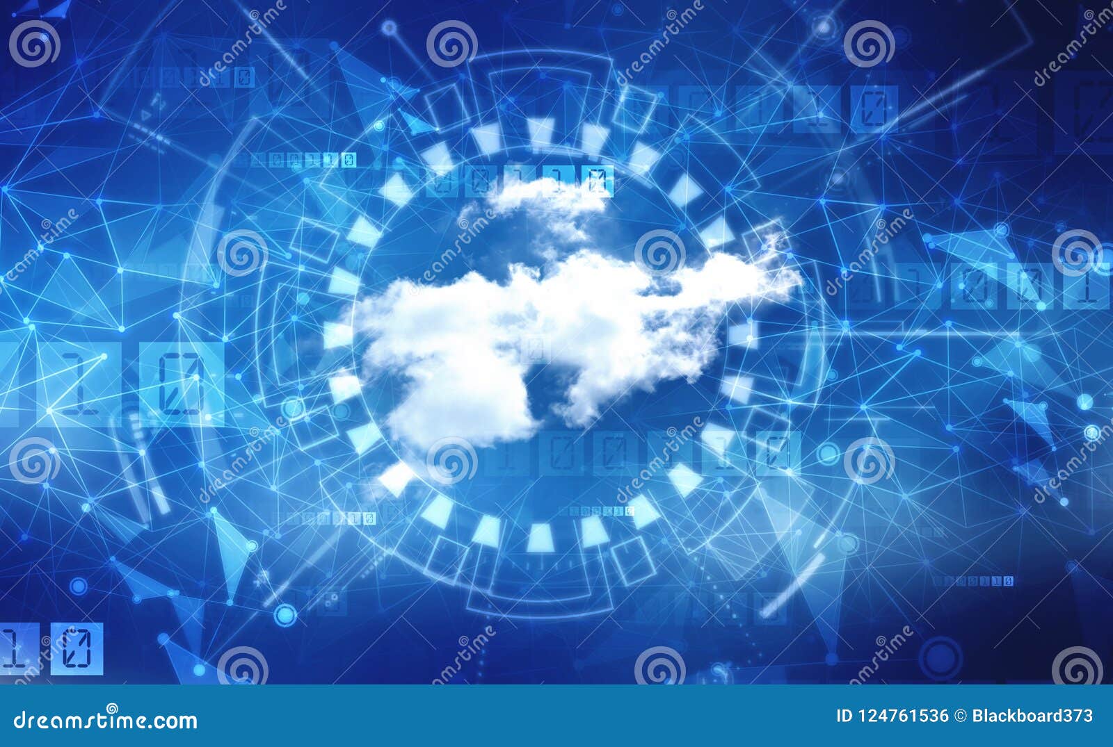 Cloud Computing Technology Concept Background Stock Photo - Image of ...