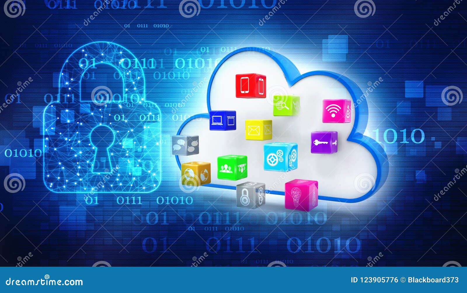 Cloud Computing Concept, 3d Illustration. Technology Background Stock ... Cloud Computing Concept, 3d Illustration. Technology Background Stock ...