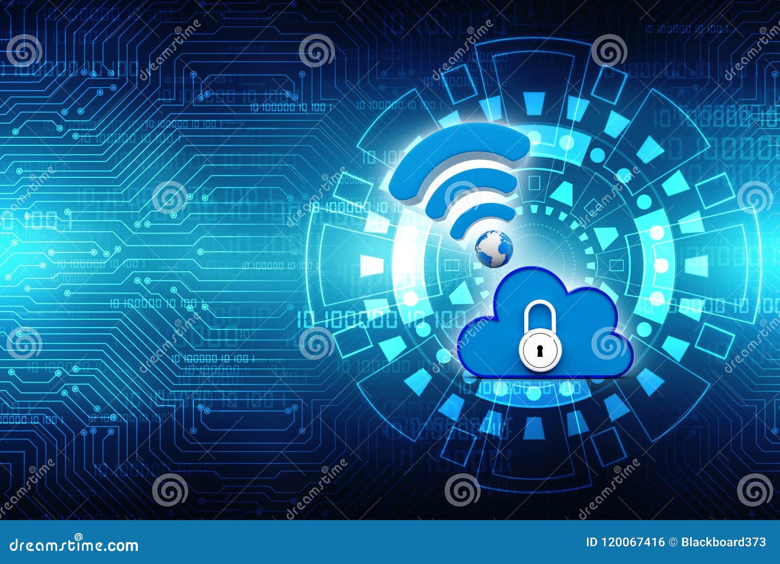3d Rendering Cloud Computing Concept Stock Illustration Illustration