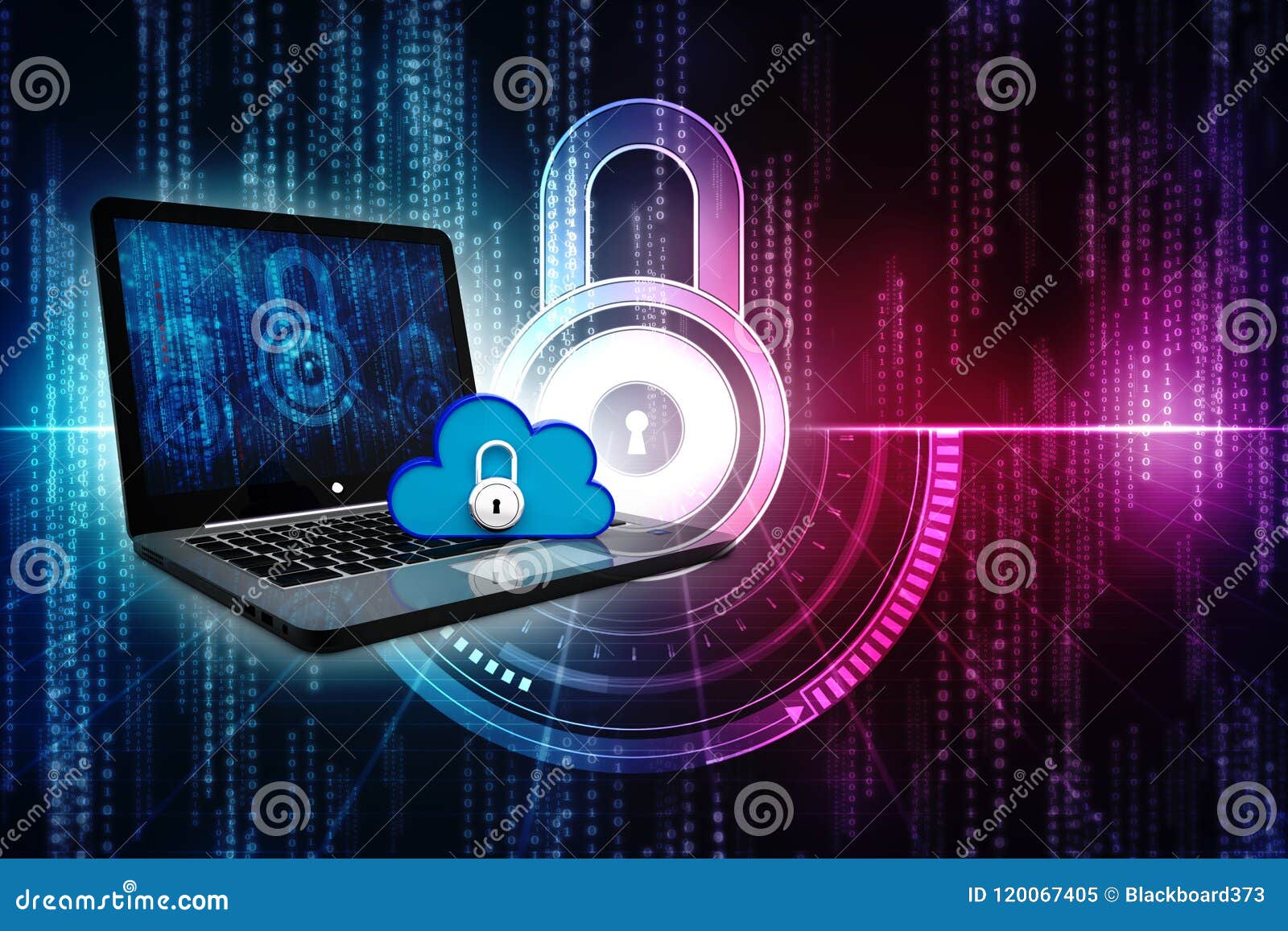 3d Rendering Cloud Computing Concept Stock Illustration Illustration