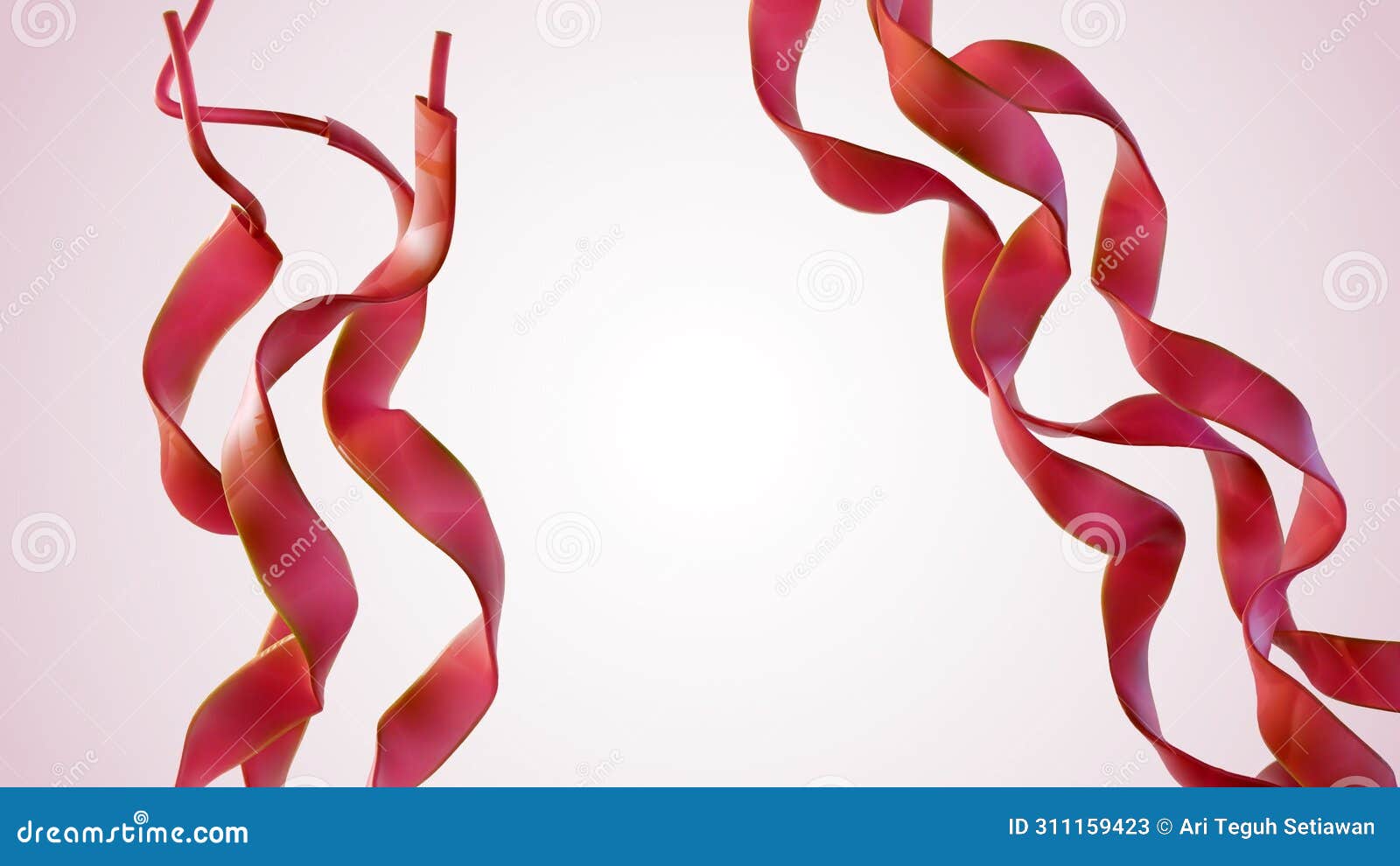 Isolated of 3d Rendering of Collagen Structure Stock Illustration ...