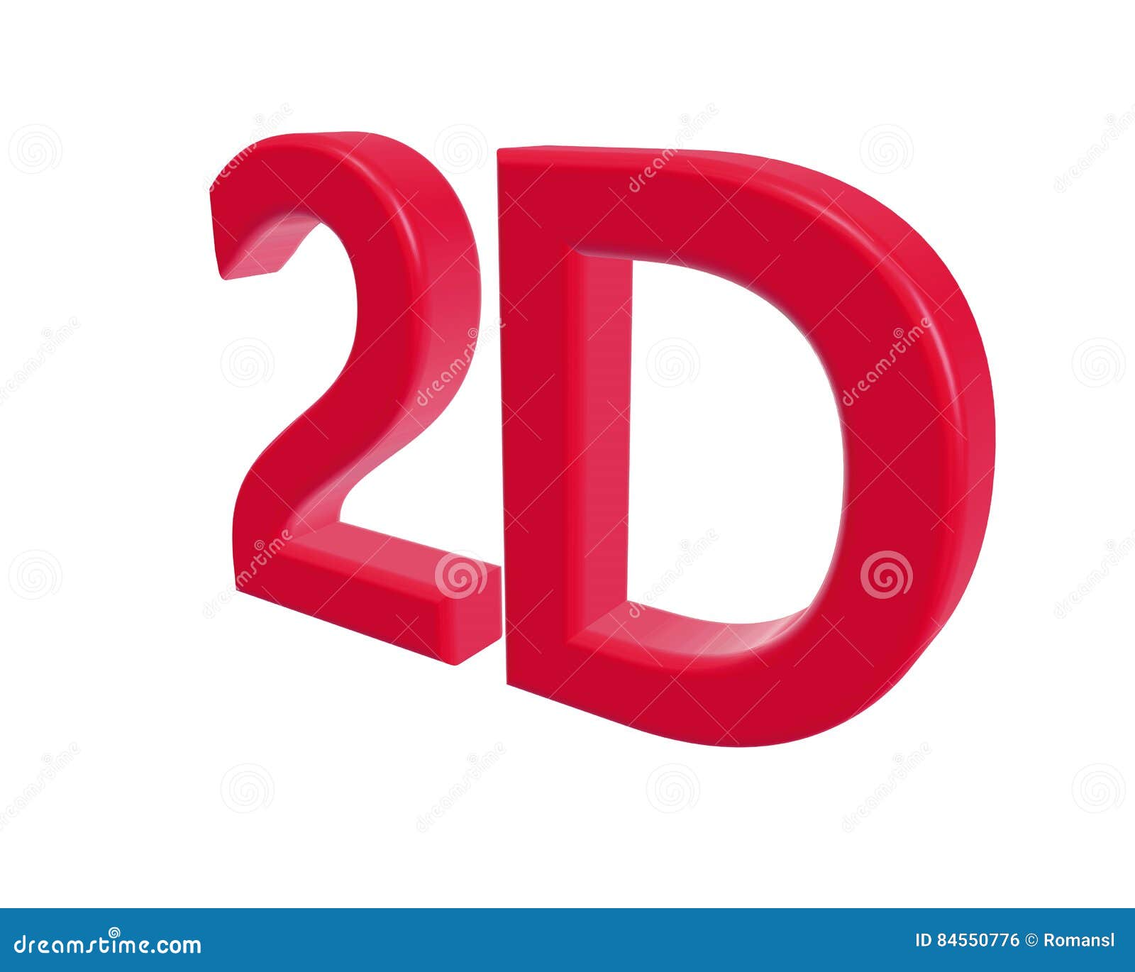 3d Rendering Color 2D Letters On White Background. 3d Illustration ...