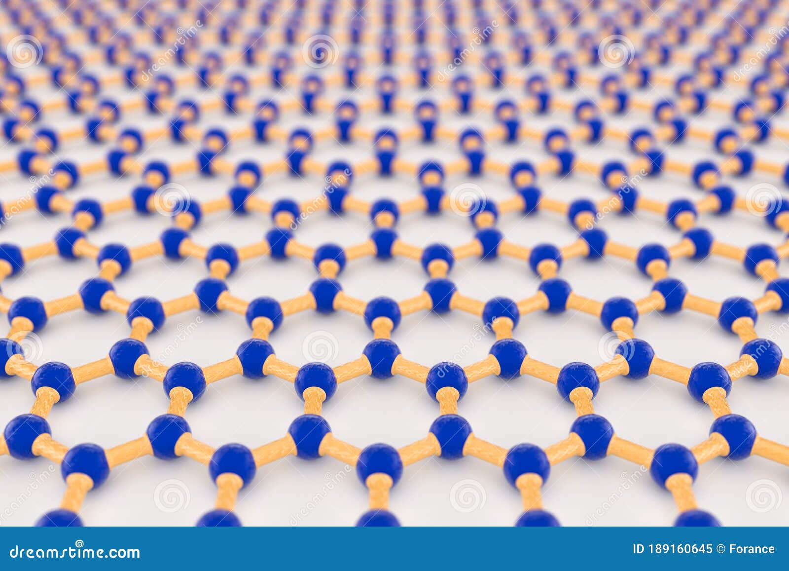 3D Rendering of Color Graphene Surface Stock Illustration ...