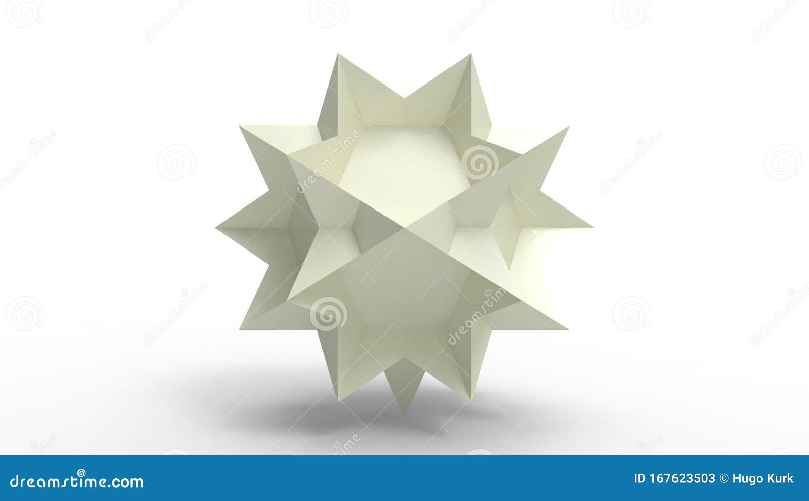 3d Rendering of Colored Polyhedron Models Isolated in a Studio ...