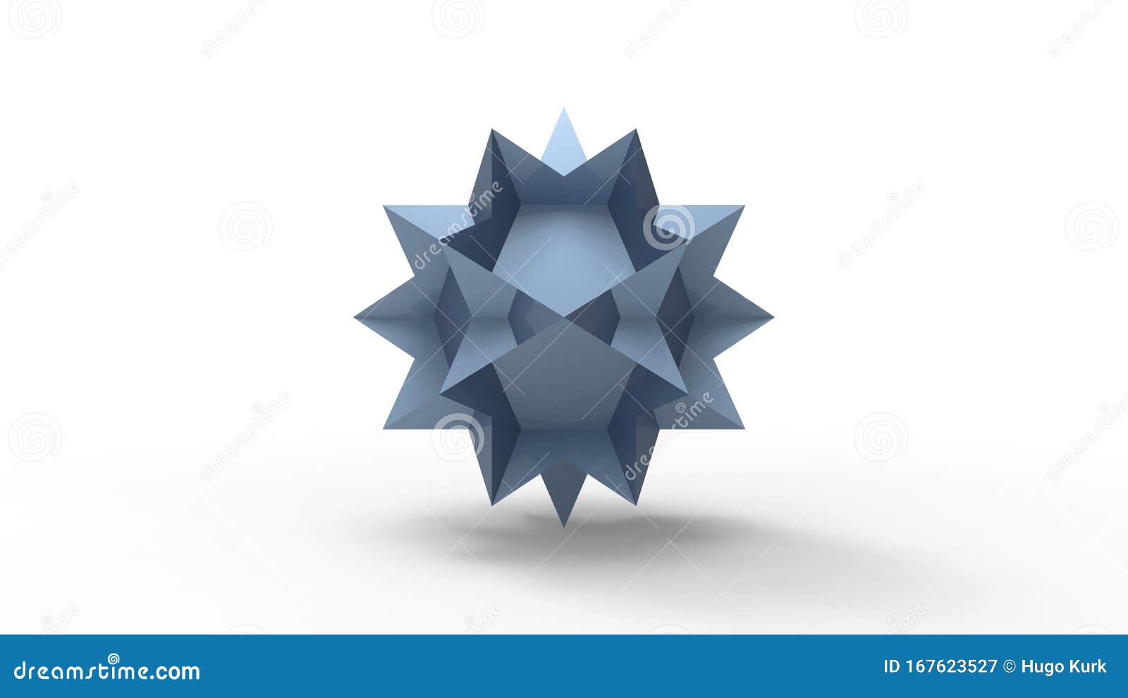 3d Rendering of Colored Polyhedron Models Isolated in a Studio ...