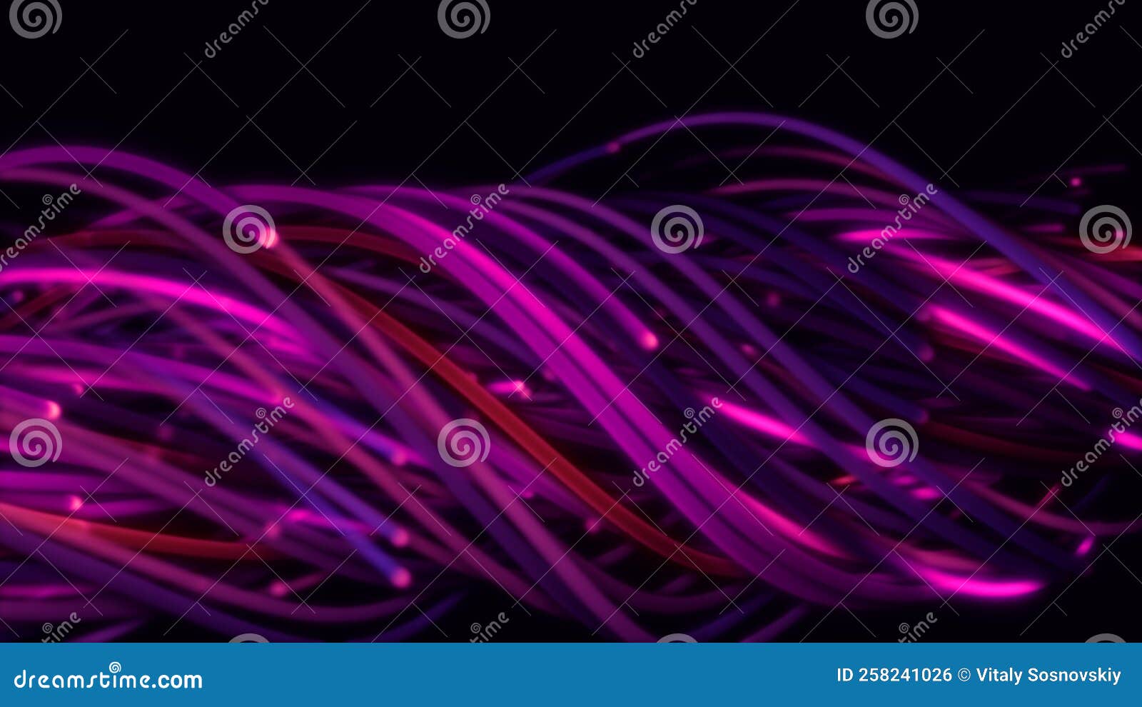 3D Rendering of a Colorful Abstract Background of Strings, Lines ...