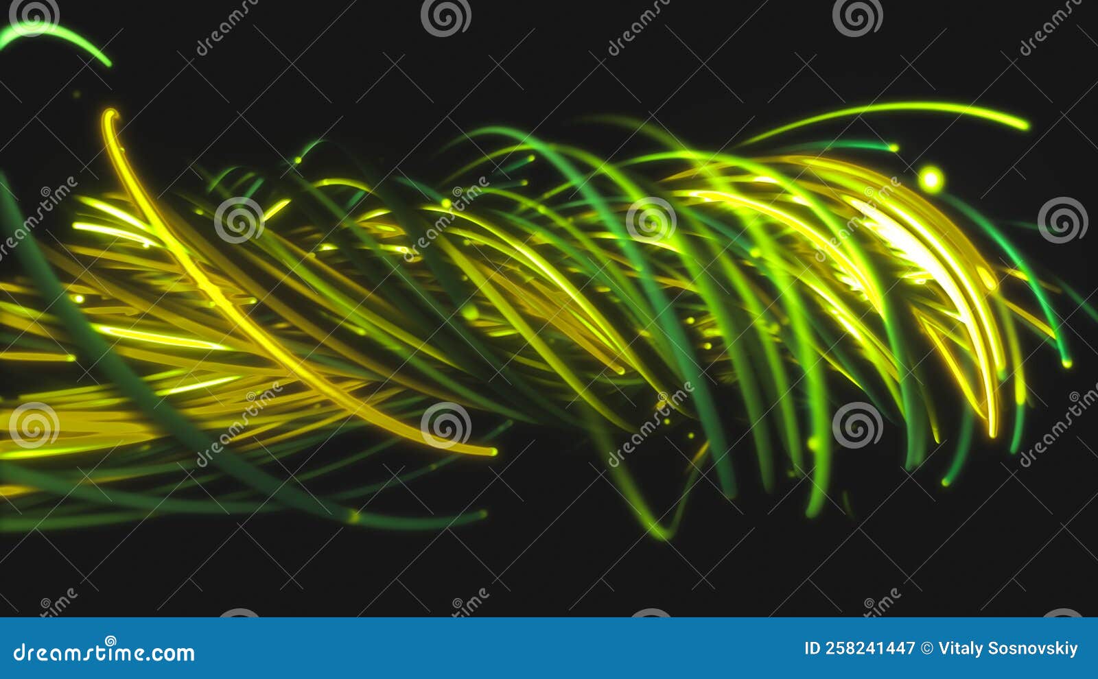 3D Rendering of a Colorful Abstract Background of Strings, Lines ...