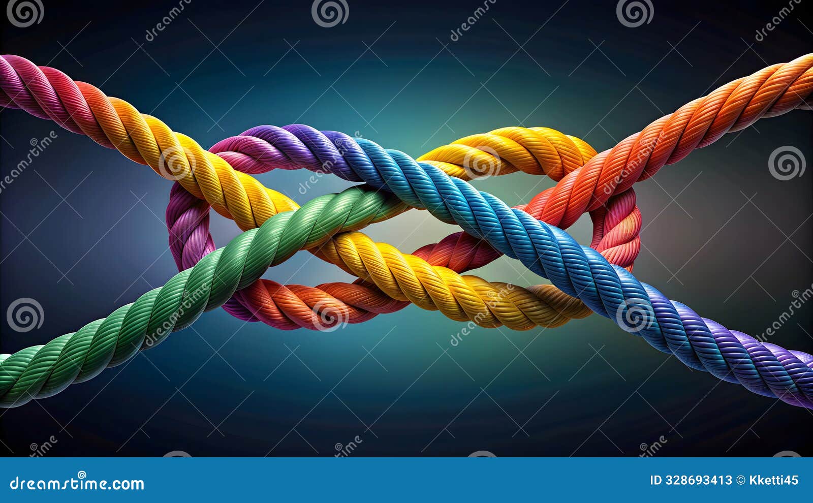3d Rendering Of A Rope Tied In A Lasso And Flying On A White Background ...