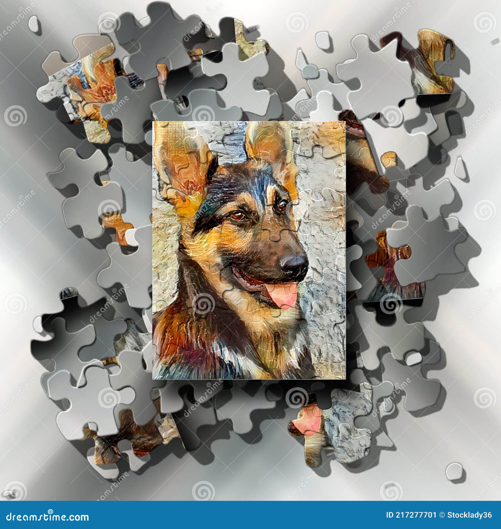 3D Rendering Combo Creative Graphics Artwork Stock Illustration ...