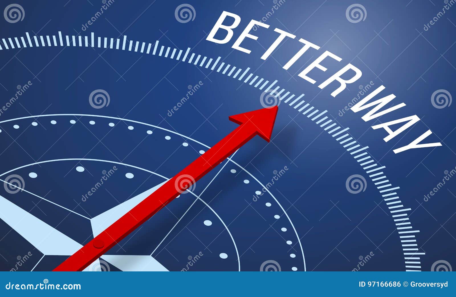 Compass with a Better Way Icon. Stock Illustration - Illustration of ...