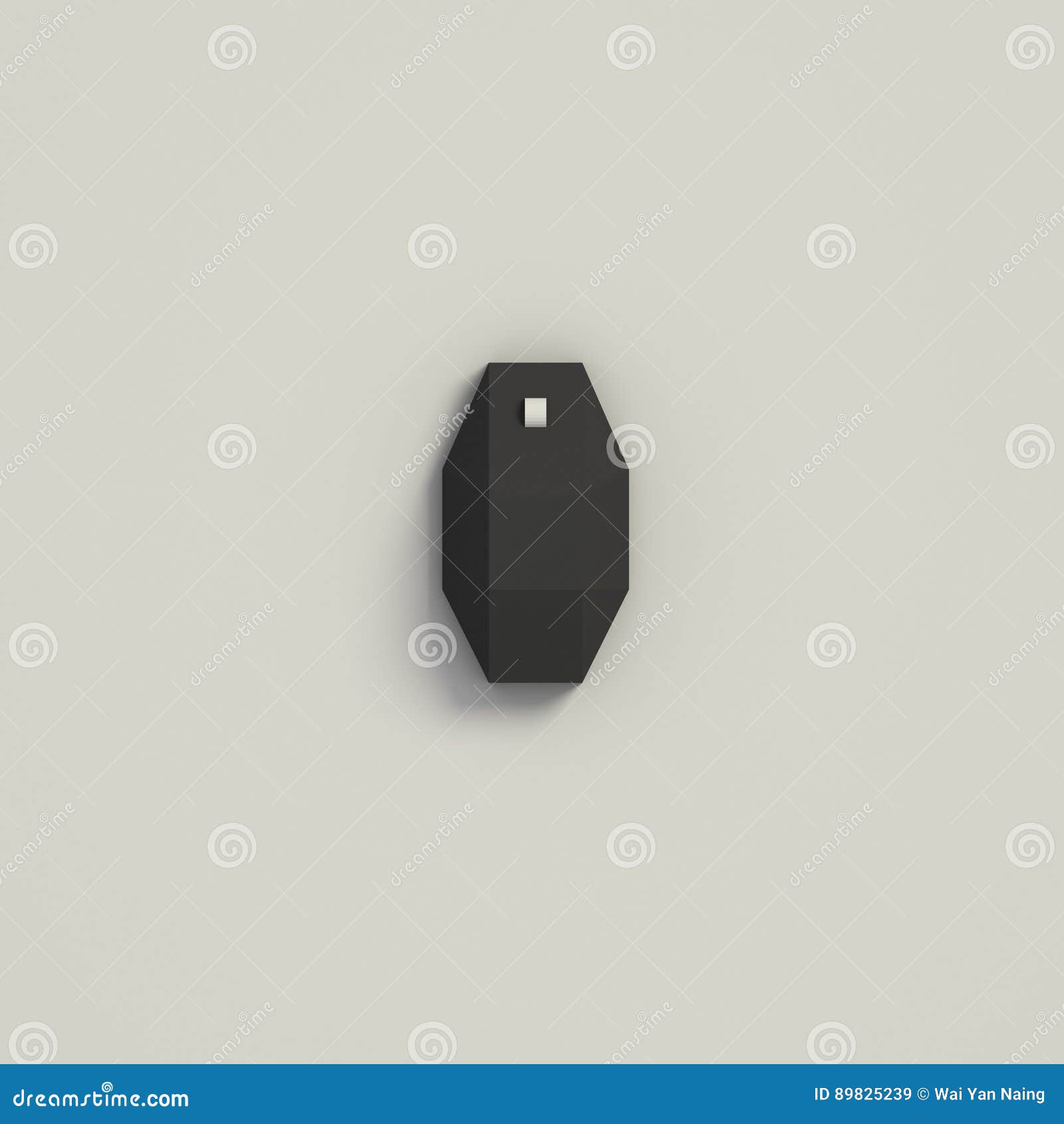 3D RENDERING of COMPUTER MOUSE from TOP VIEW Stock Illustration ...