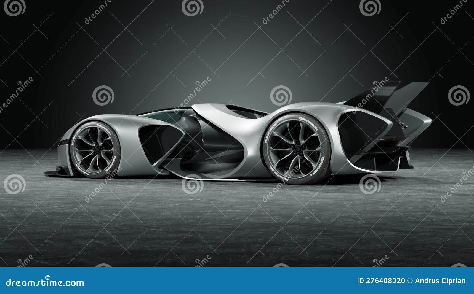 3D Rendering of a Concept Car Stock Illustration - Illustration of ...