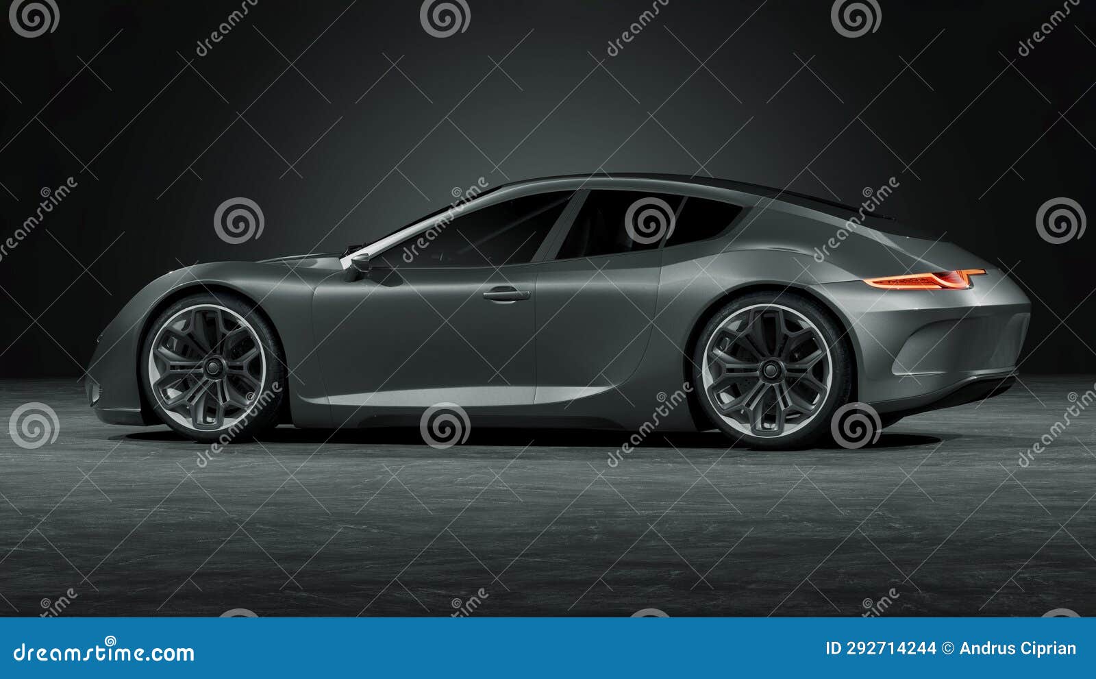 3D rendering - concept car stock illustration. Illustration of ...