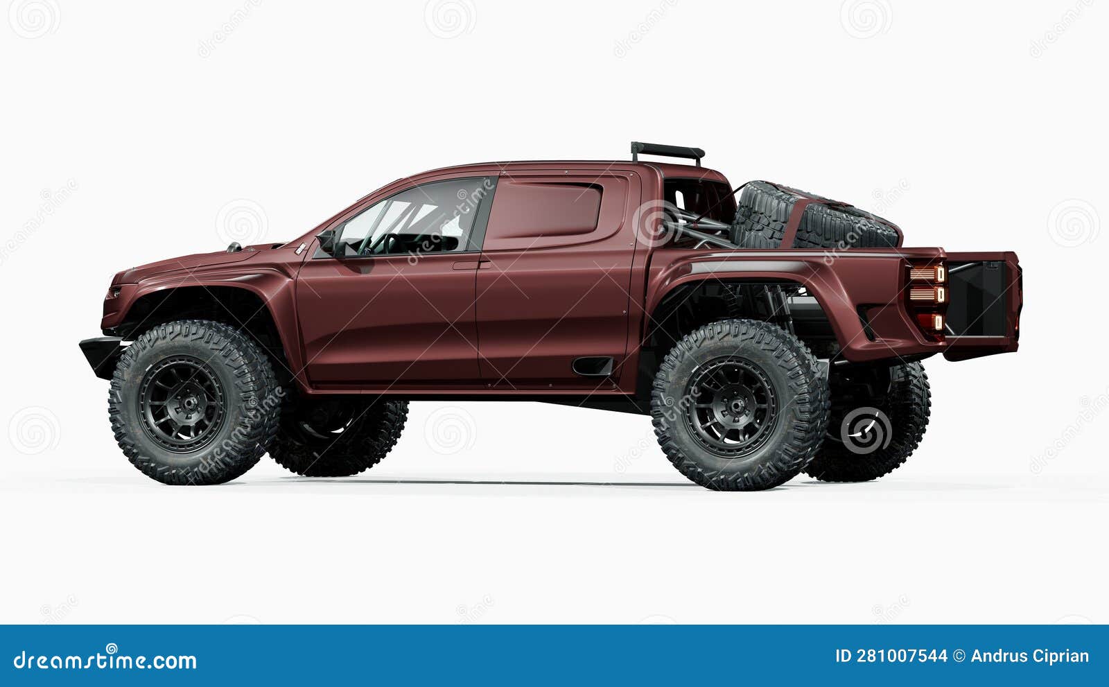 3D Rendering of a Concept Car Stock Illustration - Illustration of ...