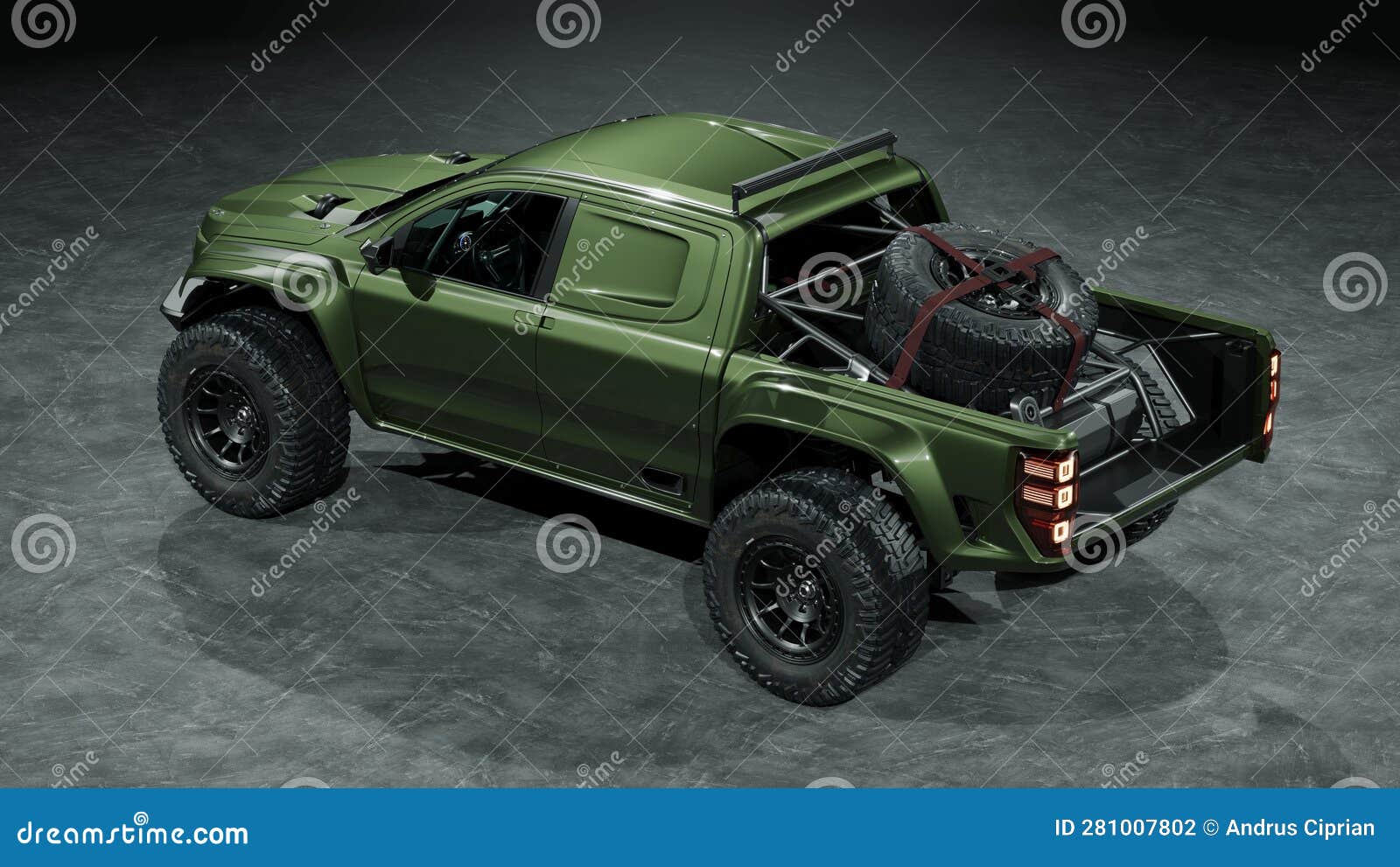 3D Rendering of a Concept Car Stock Illustration - Illustration of fast ...