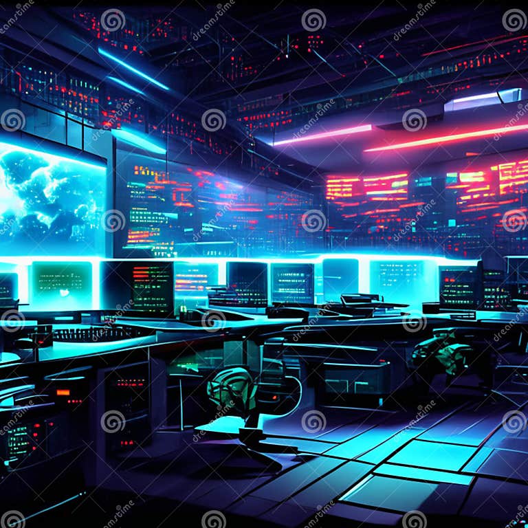 3D Rendering of the Concept of Cyber Space and Computer Games ...