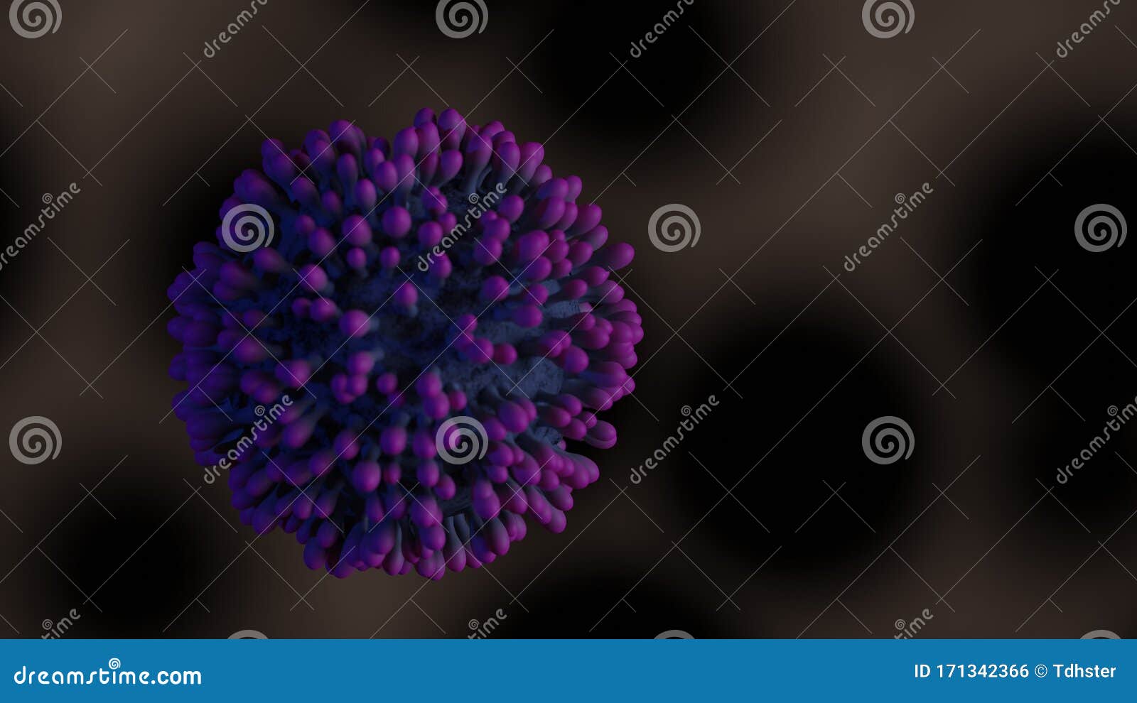 3D Rendering of Contagious HIV AIDS, Flur or Coronavirus 3d Render ...
