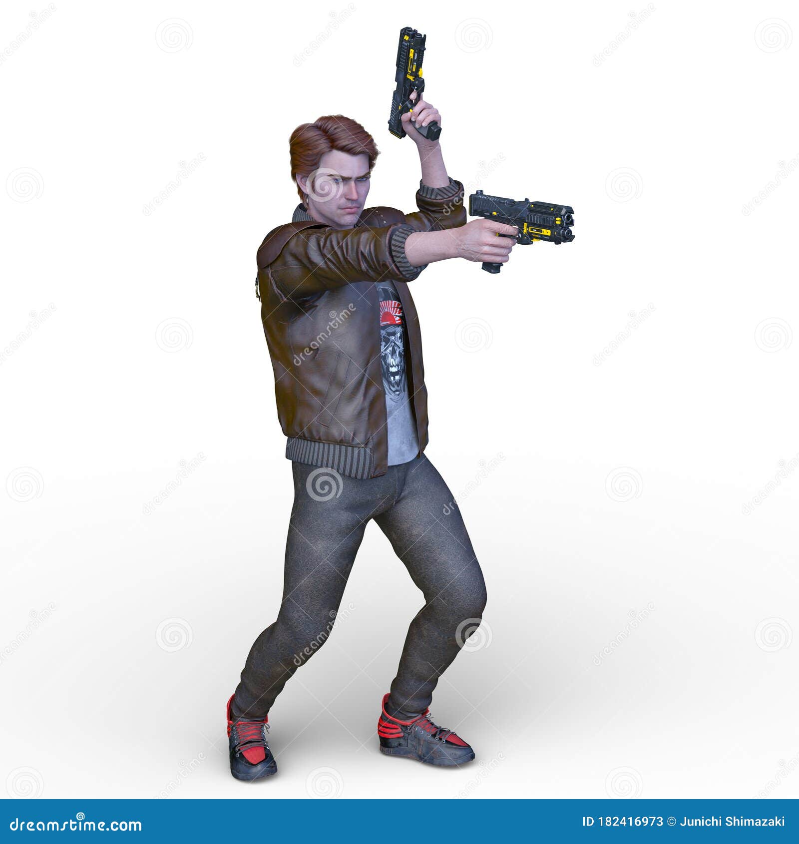 3D rendering of Cool man stock illustration. Illustration of pose ...