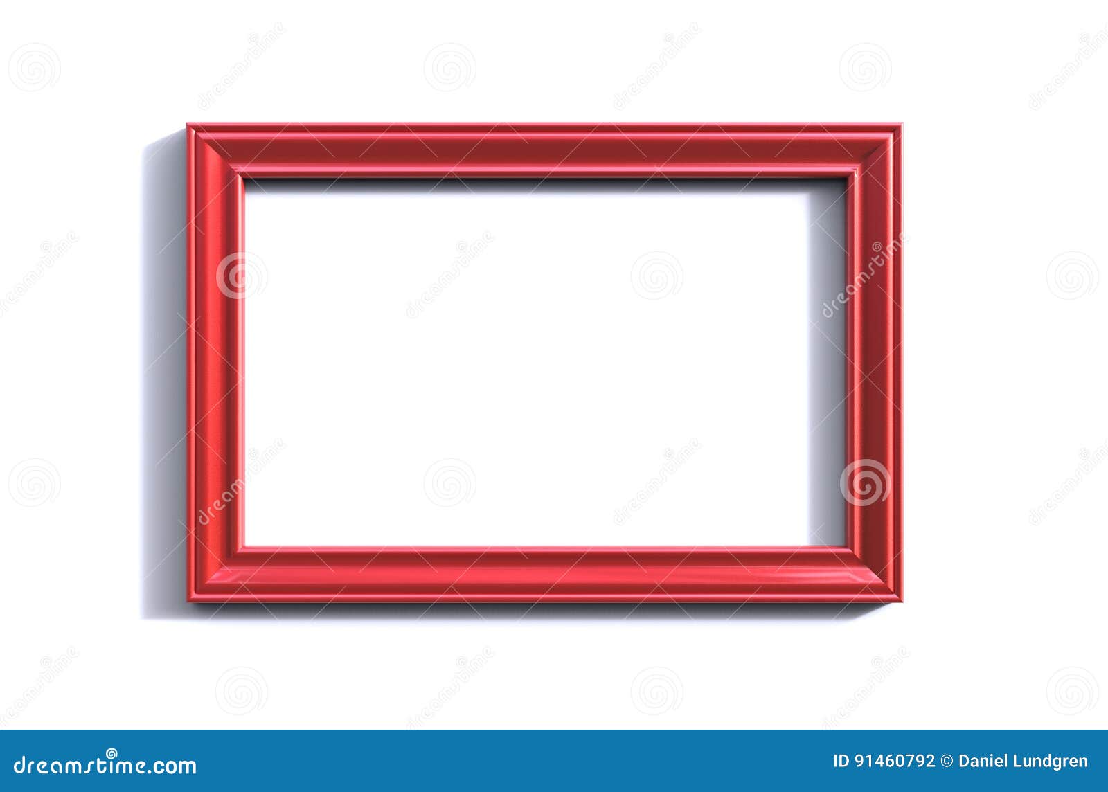 3d Rendering of Cool Modern Isolated Red Color Photo Frame Stock ...