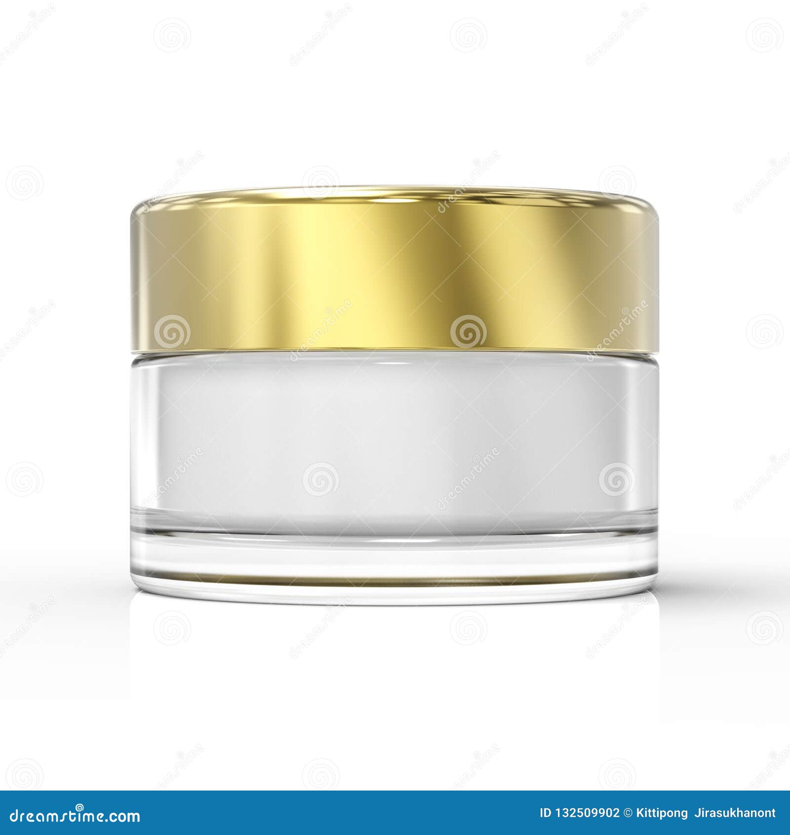 Cosmetic cream pot stock illustration. Illustration of lotion - 132509902